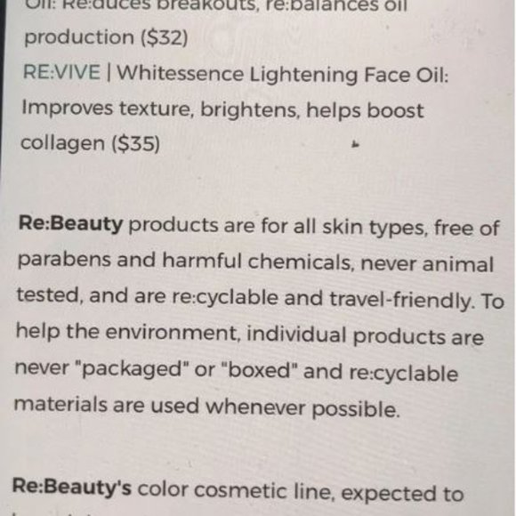 Re:Beauty | Skincare | Rebeauty Retexturize Luxurious Face Lift Cream 7 Fl Oz New | Poshmark